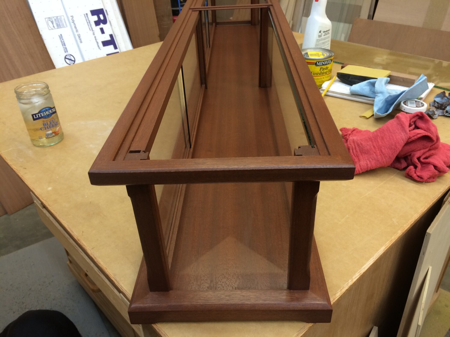 Commercial Wood and Glass Display Case / Models, Swords, Rifles ...