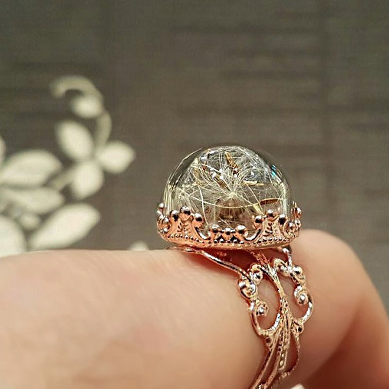 Dandelion Ring - Etsy