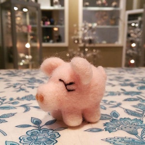 Needle Felted Miss Piggy, Felted Pig, Felted Miniature Pig - Etsy