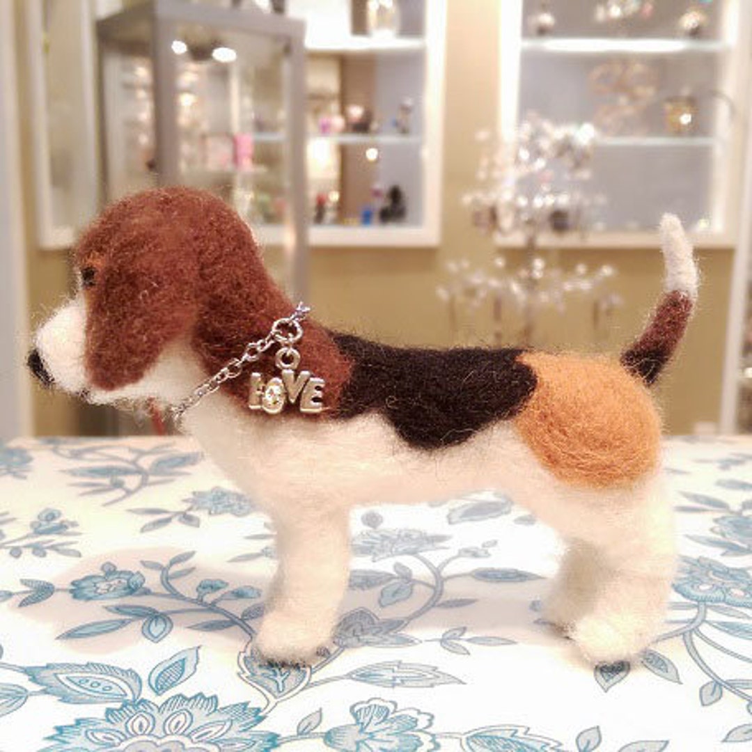 Needle Felted Beagle Puppy, Miniature Beagle, Felt Beagle - Etsy