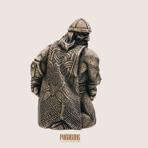 Thor Bronze Figurine With Hammer - Thor Statue With Mjolnir - Norse ...