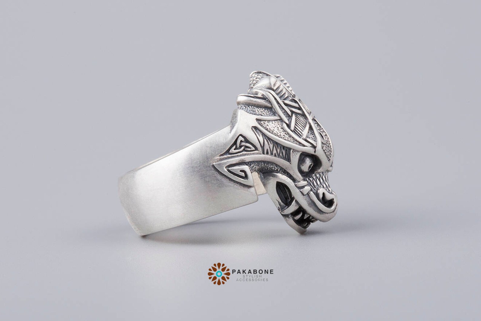 Viking Ring Jormungandr Norse Jewelry Ring With Midgard - Etsy