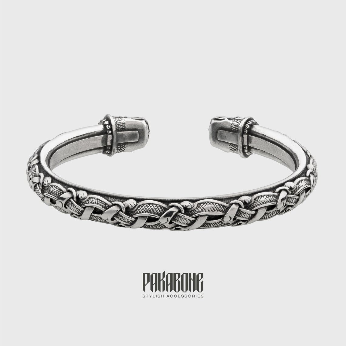 Viking Bracelet Jellinge Style With Dragon's Head - Etsy