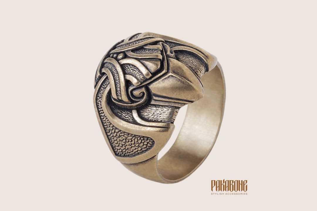 Viking Ring Odin's Raven - Norse Ring With Odin's Crow - Viking Jewelry ...