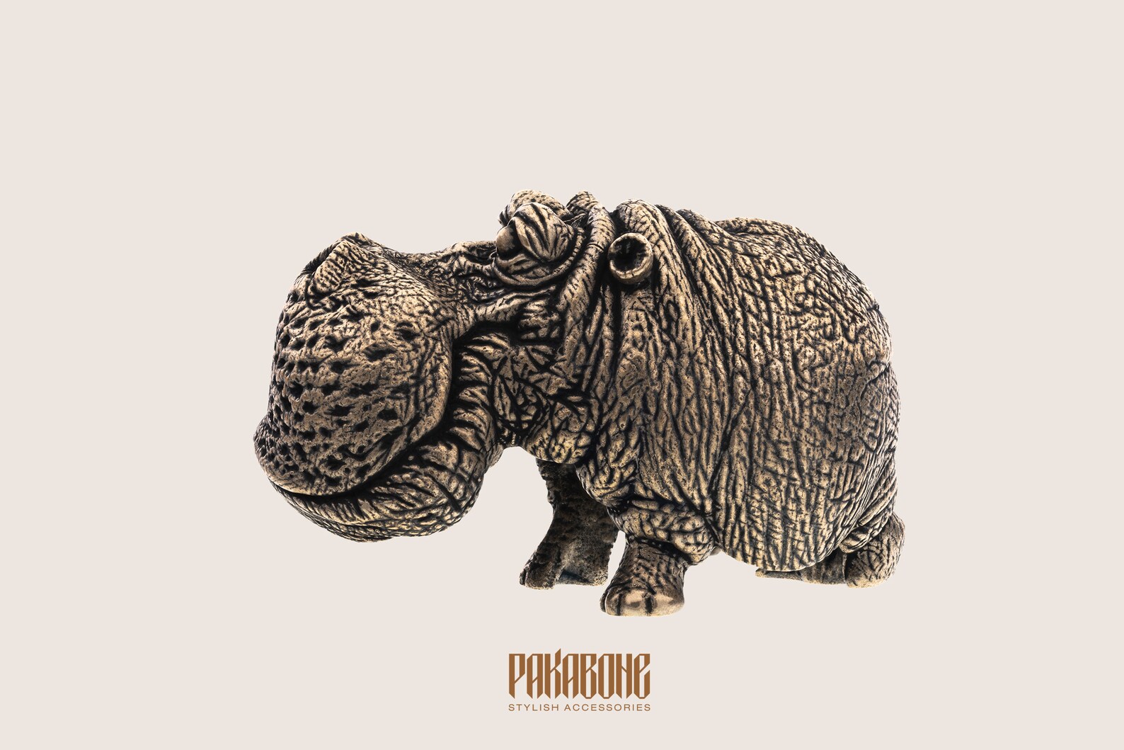 Bronze Miniature Hippopotamus Bronze Figurine Hippo | Etsy