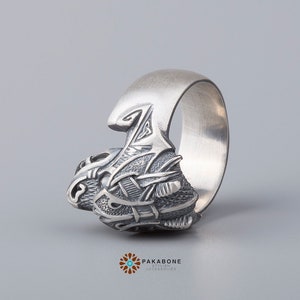 Viking Ring Jörmungandr Jormungand Midgard Serpent Norse Style Viking ...