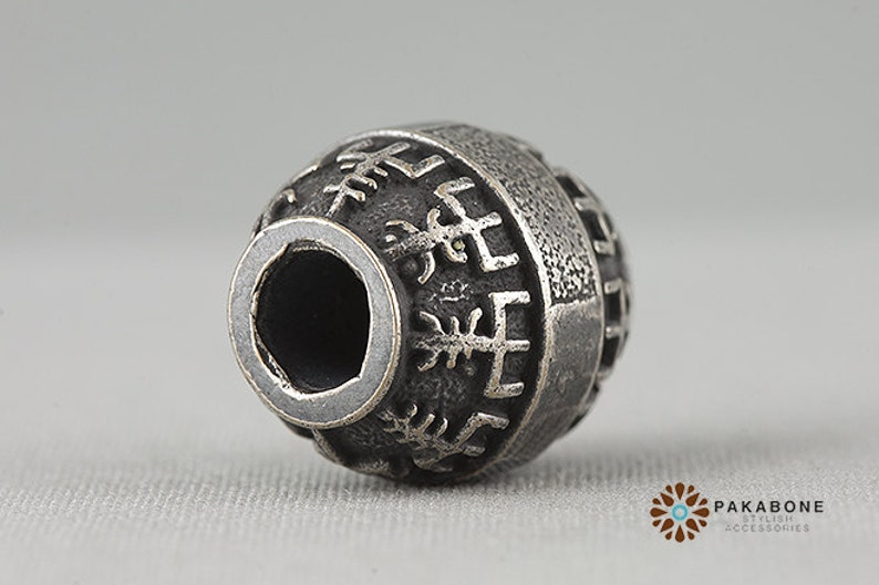 Viking Beard Bead for Men, Norse Hair Beads Bronze Silver, Yggdrasil ...
