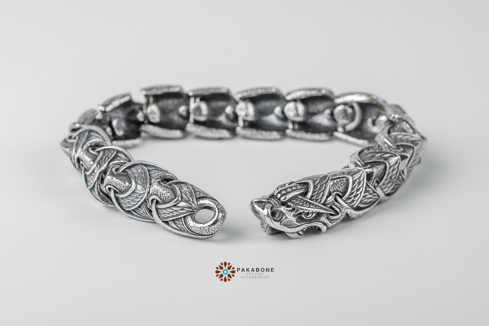 Viking Bracelet Jormungandr Wristband Ouroboros Norse Armband Viking ...