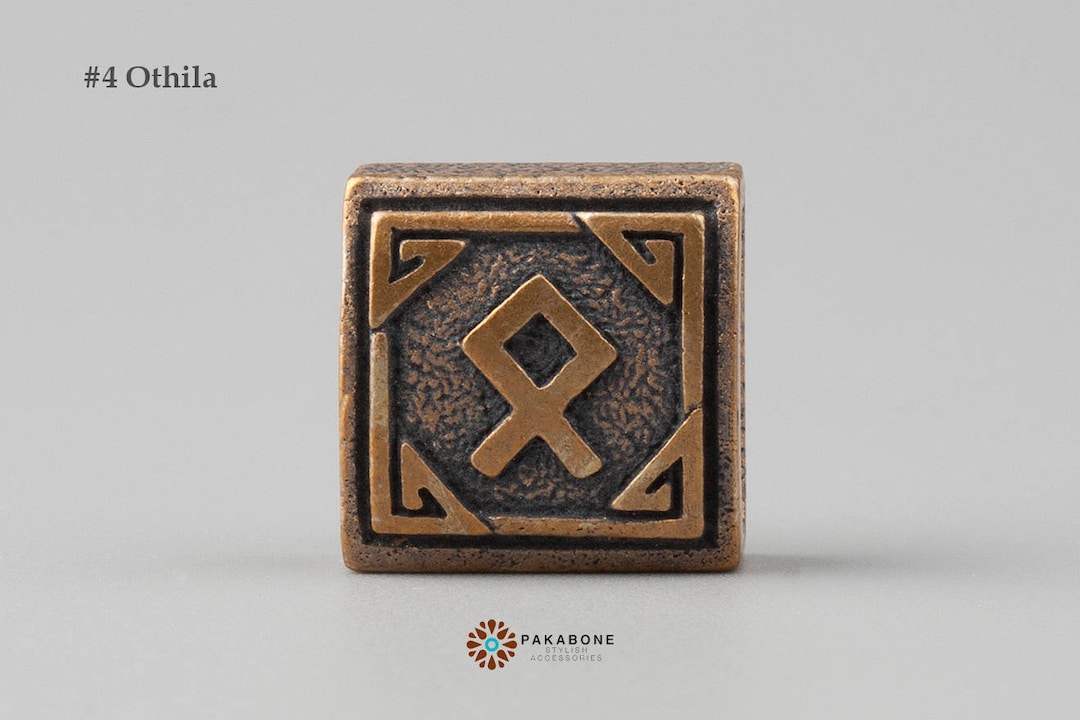 Othila Odal Rune Bronze Charm for Viking Bracelet Midgard Create ...