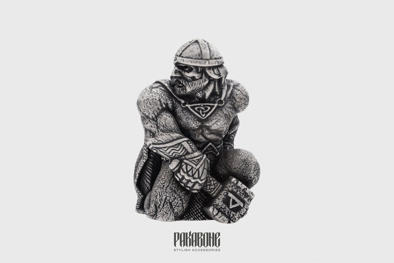 Thor Bronze Figurine With Hammer Thor Statue With Mjolnir - Etsy