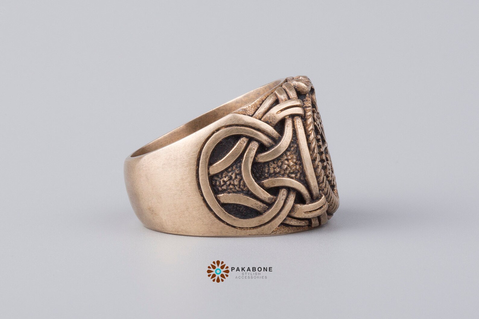 Viking Ring Vegvisir Norse Ring With Jormungandr Norse - Etsy