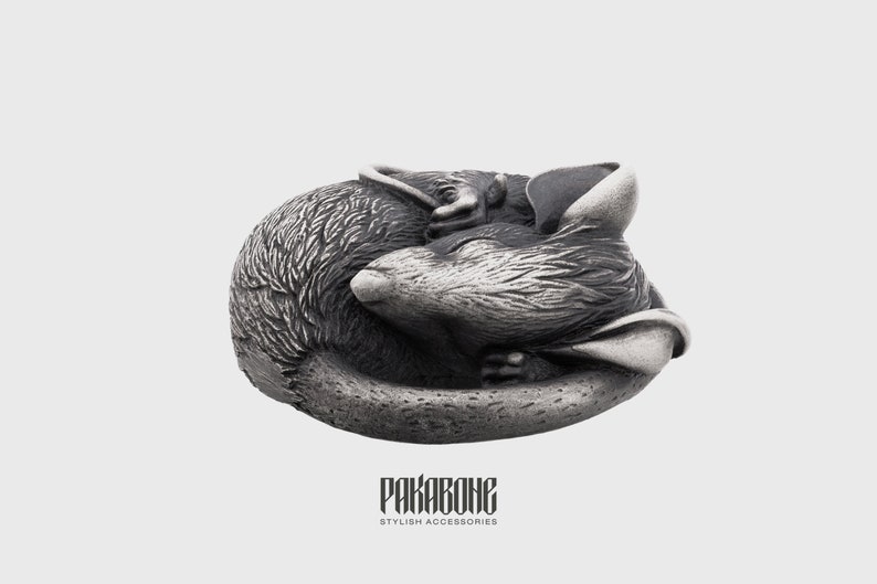 Silver Miniature Sleeping Mouse Animal Sculpture Mouse - Etsy UK