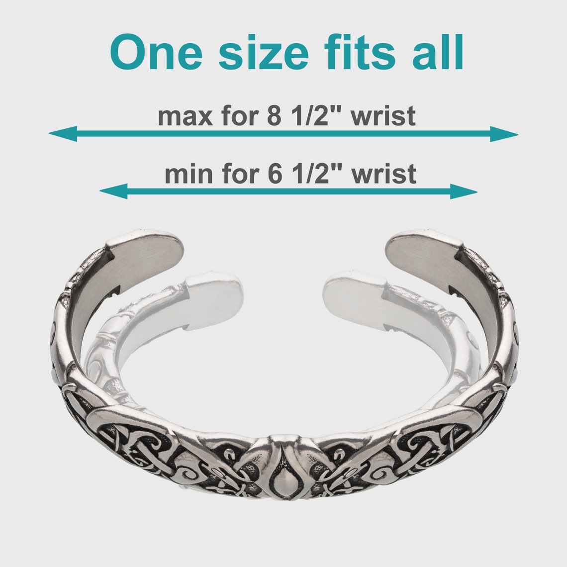 Viking Bracelet Urnes Style Norse Metal Arm Ring - Etsy