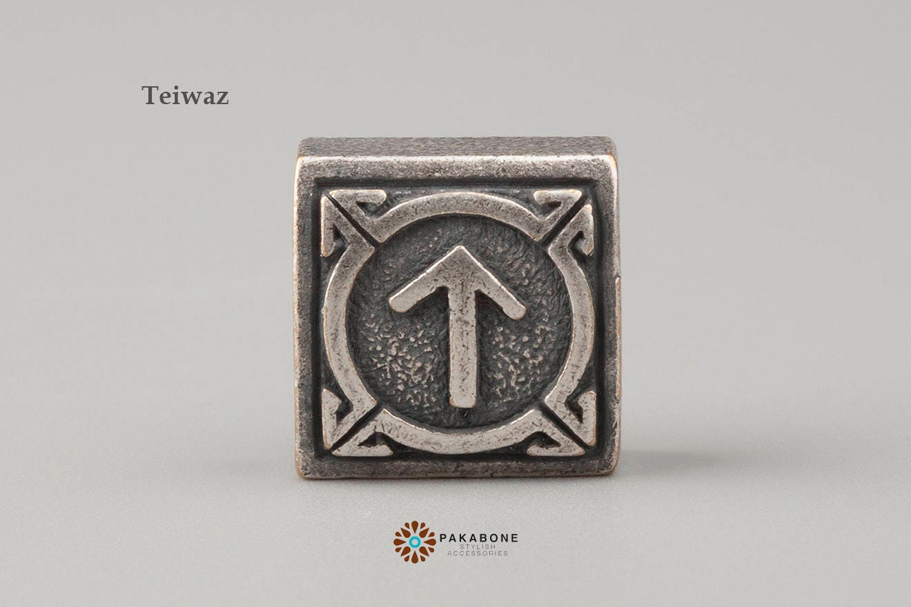 Teiwaz Tiwaz Kano Rune Silver-plated Bronze Charm for Viking - Etsy UK