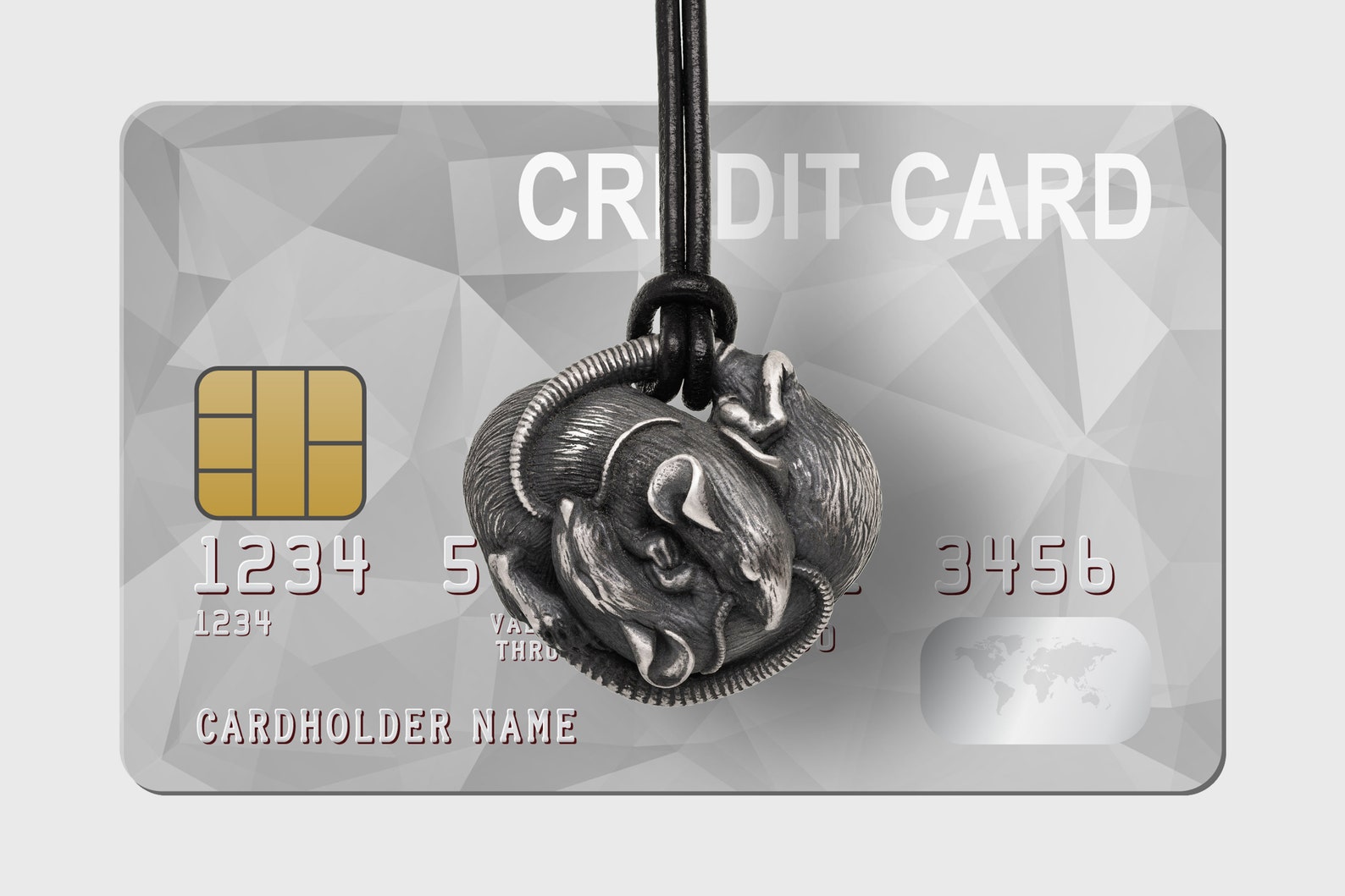 Silver Miniature Sleeping Rats Animal Sculpture Little Rats | Etsy