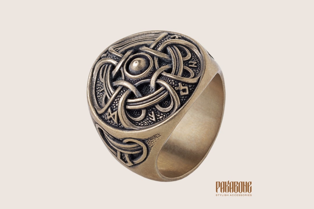 Viking Ring Hail Odin Odin's Ring for Men Women Viking Jewelry Art 001 ...