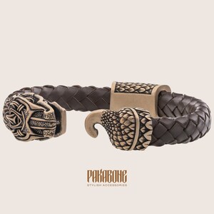 Viking Bracelet Jormungandr Wristband Ouroboros Norse Armband - Etsy