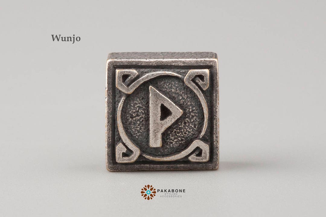 Wunjo Wynn Rune Silver-plated Bronze Charm For Viking Bracelet - Etsy ...