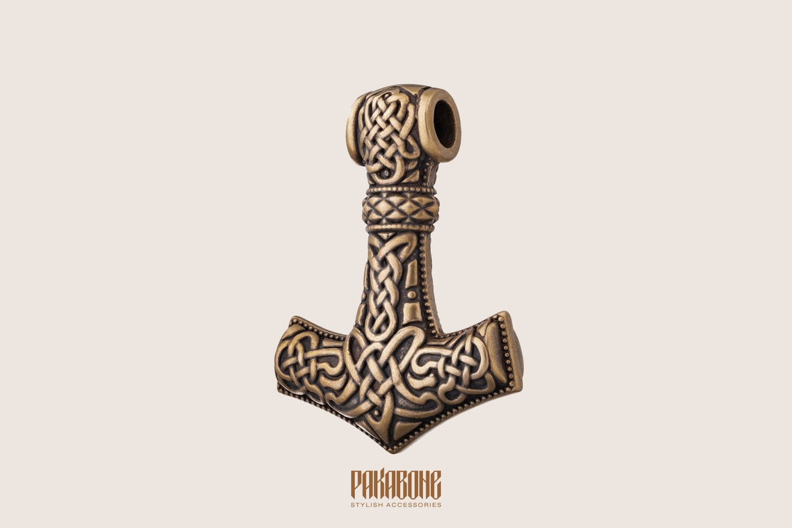 Mjolnir Pendant Size Extra Large - Necklace Mjolnir - Viking Jewelry ...