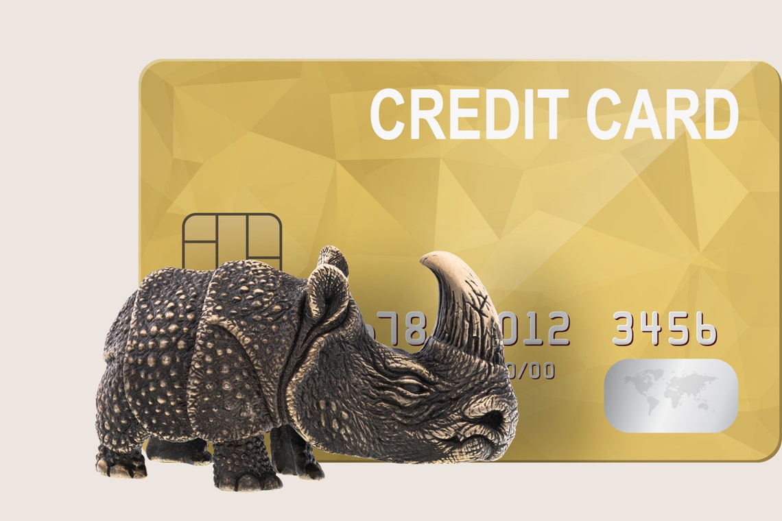 Bronze Miniature Rhino Bronze Figurine Rhinoceros | Etsy