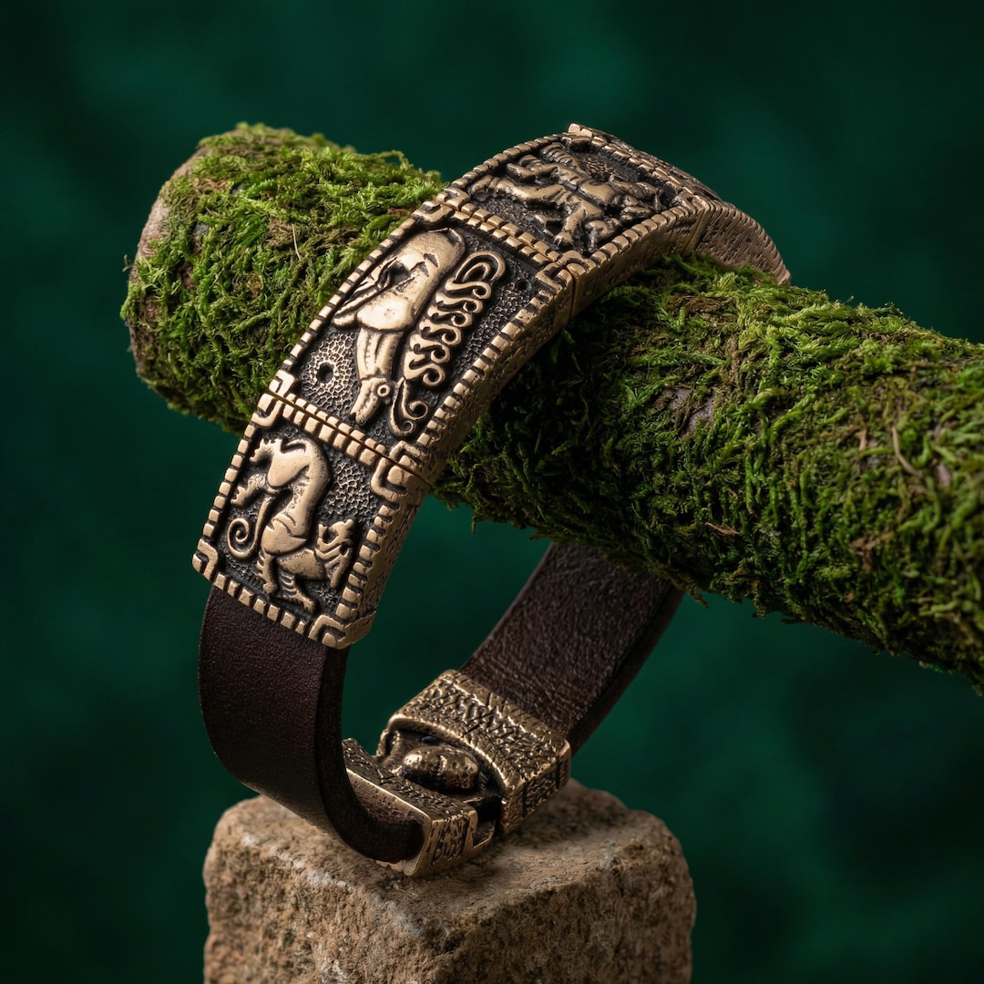 Scythian Warrior Bracelet, Ancient Animal Totem Jewelry, Eagle Boar ...