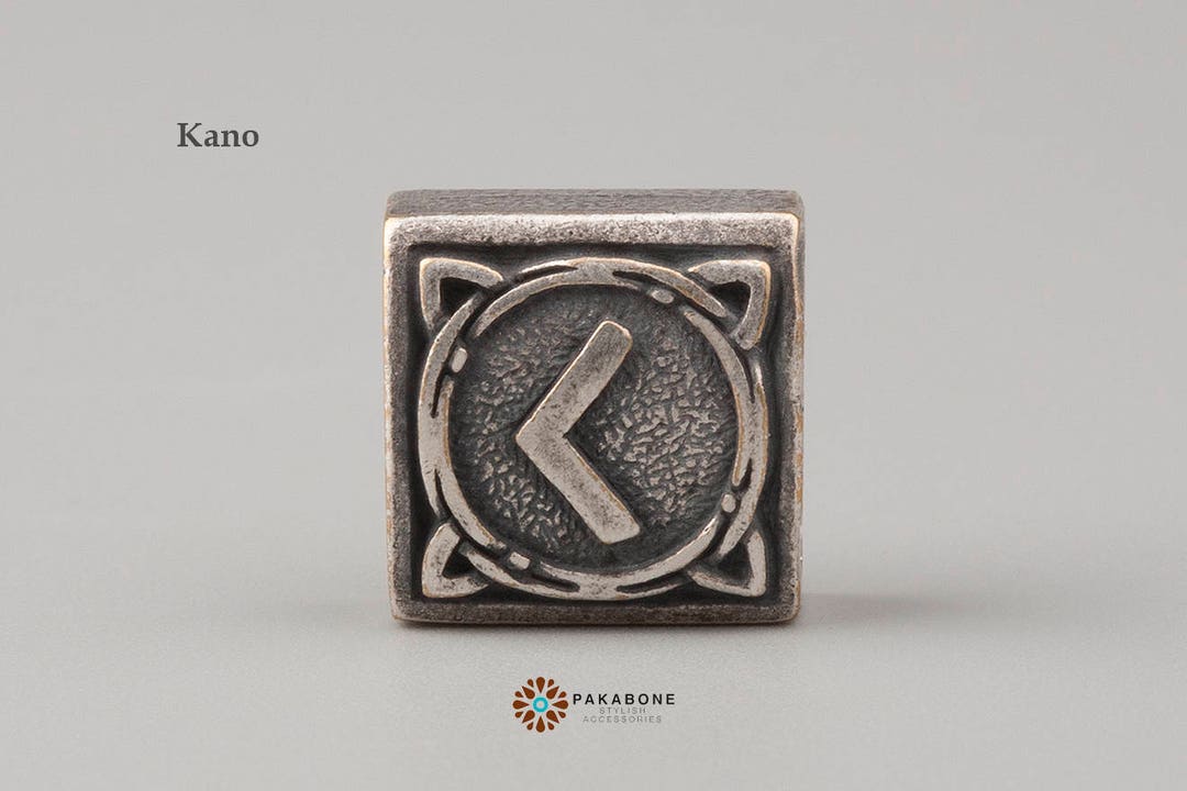 Kaunan Kano Rune Silver-plated Bronze Charm for Viking - Etsy Singapore