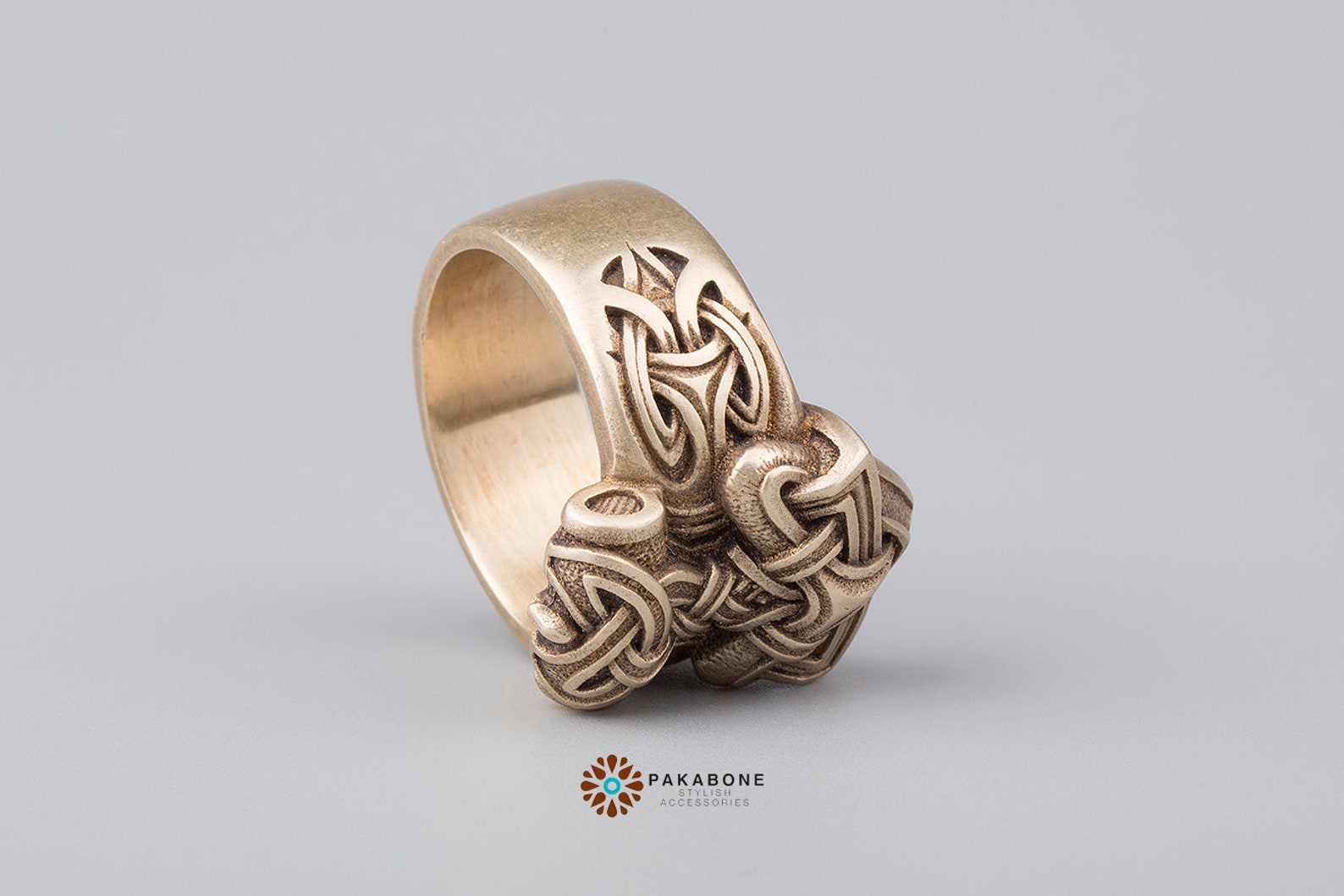 Viking Ring Thor's Hammer Norse Style Viking Jewelry for Men Women 001 ...