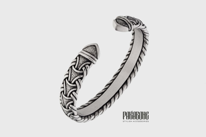 Viking Arm Ring With Traditional Scandinavian Pattern | Etsy