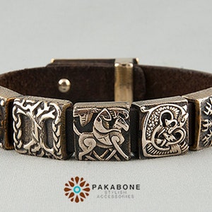 Fenrir Bronze Charm for Viking Bracelet Midgard - Create Yourself ...