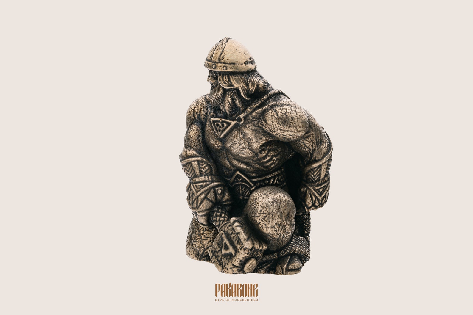 Thor Bronze Figurine With Hammer Thor Statue With Mjolnir | Etsy