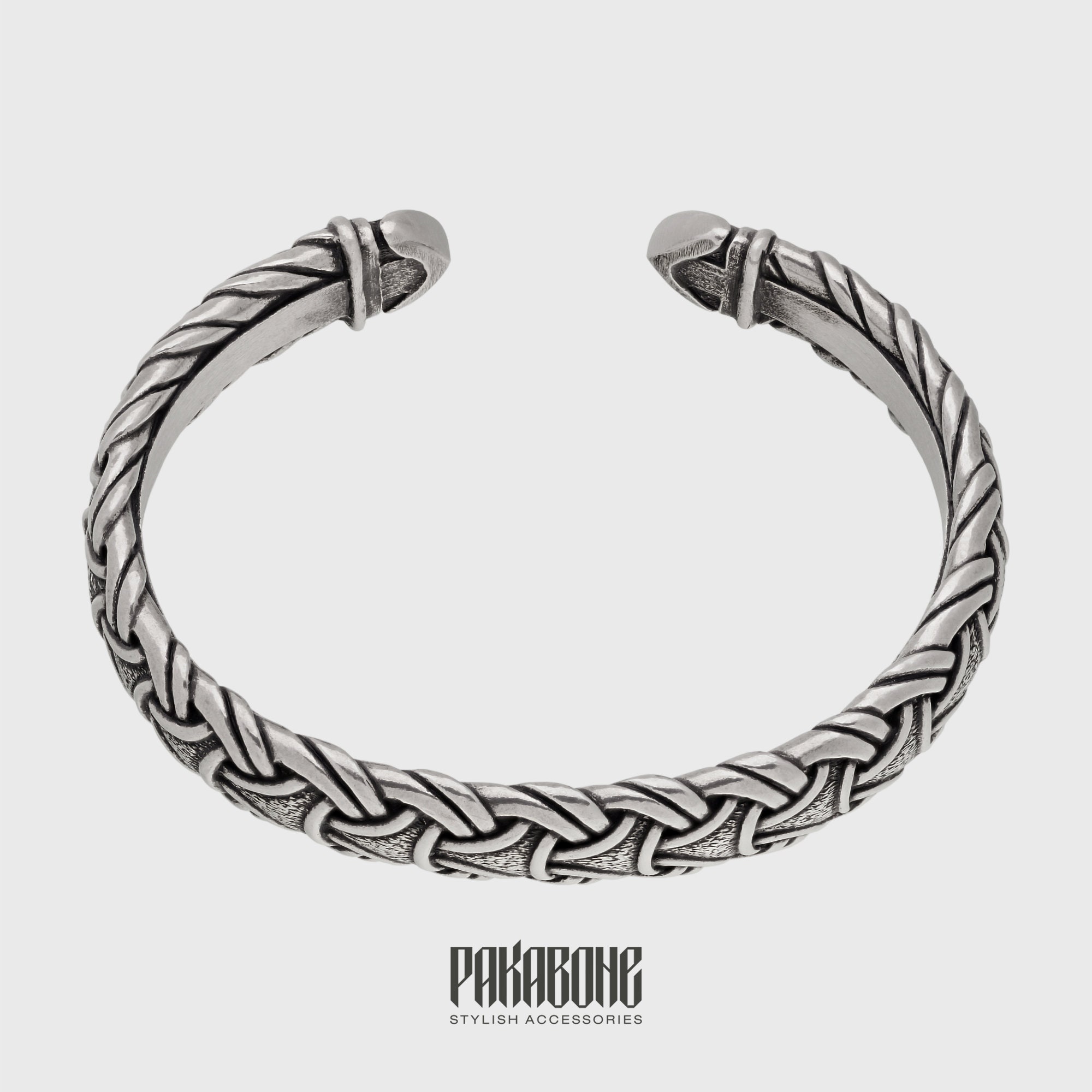 Viking Arm Ring With Traditional Scandinavian Pattern | Etsy