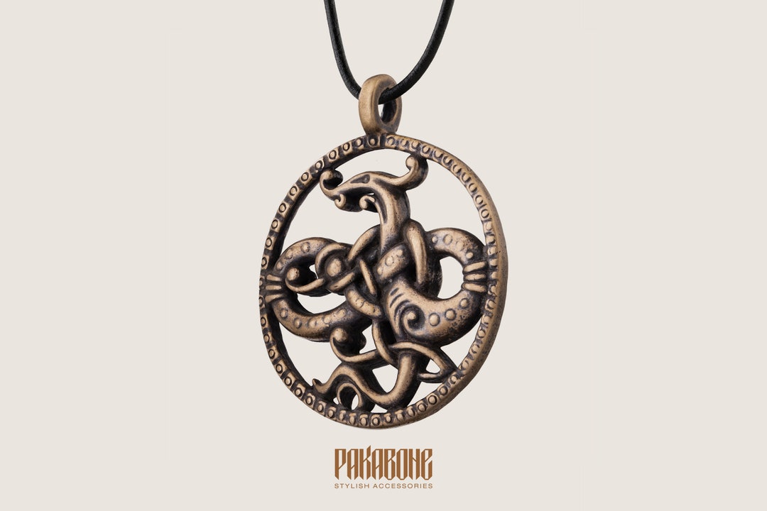 Jormungandr Jörmungandr World Midgard Serpent Pendant Pagan - Etsy
