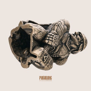 Thor Bronze Figurine With Hammer - Thor Statue With Mjolnir - Norse ...