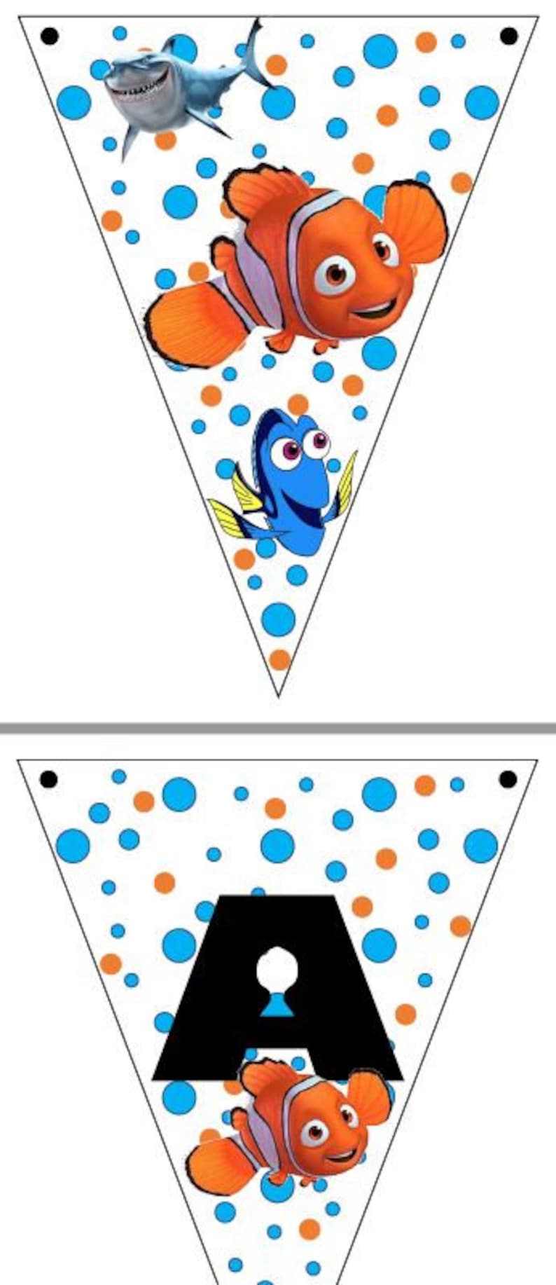 Finding Nemo Happy Birthday Banner PDF File Nemo Birthday - Etsy Canada