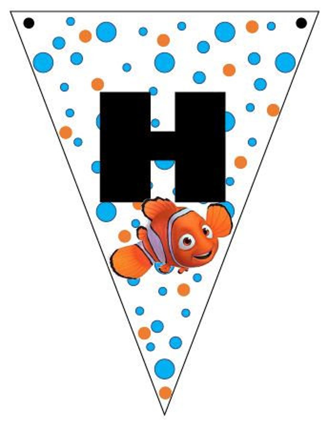 Finding Nemo Happy Birthday Banner - PDF File, Nemo Birthday Banner ...