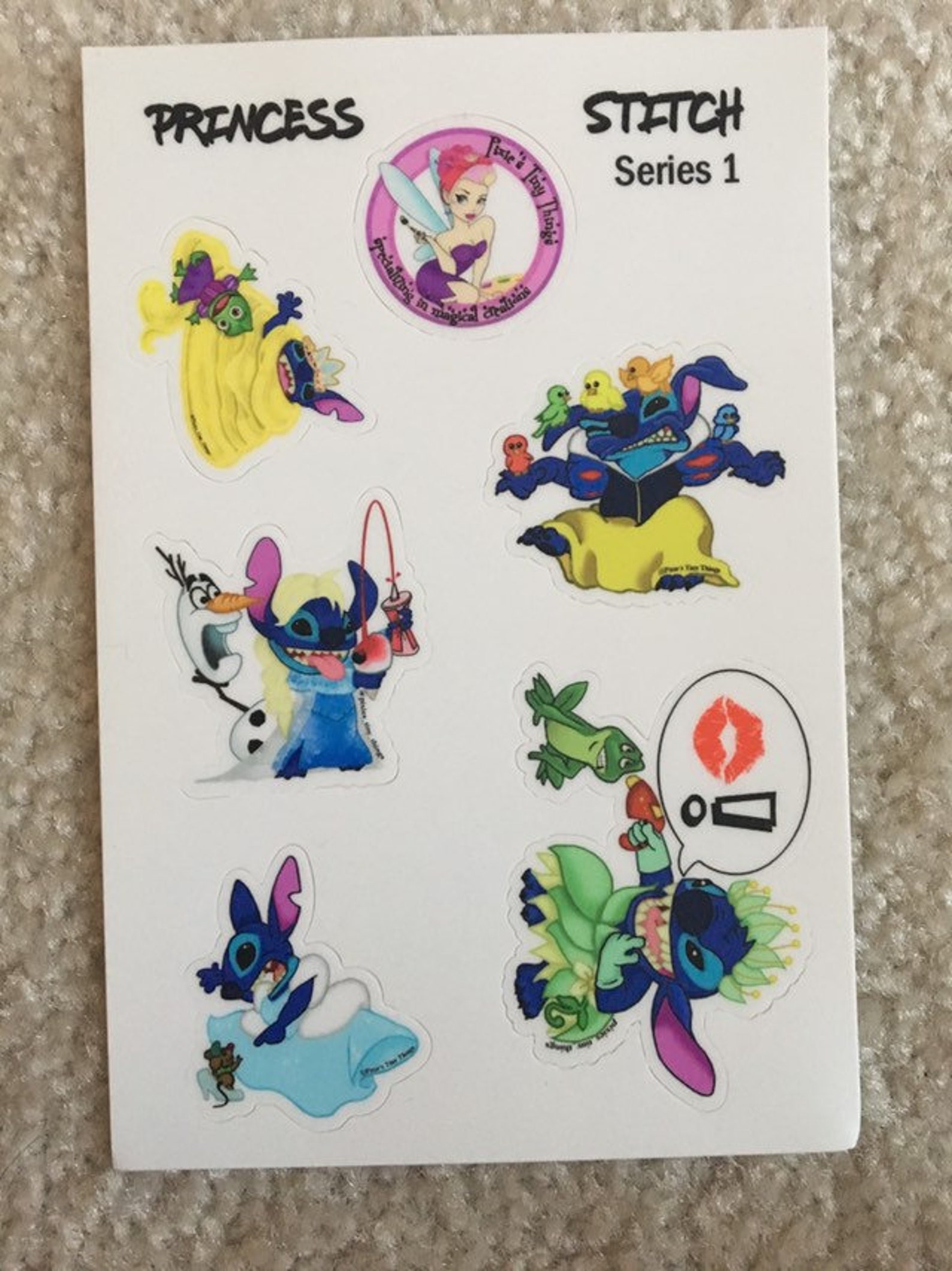 Princess Stitch Custom Designed Stickers and Magnets Laptop - Etsy