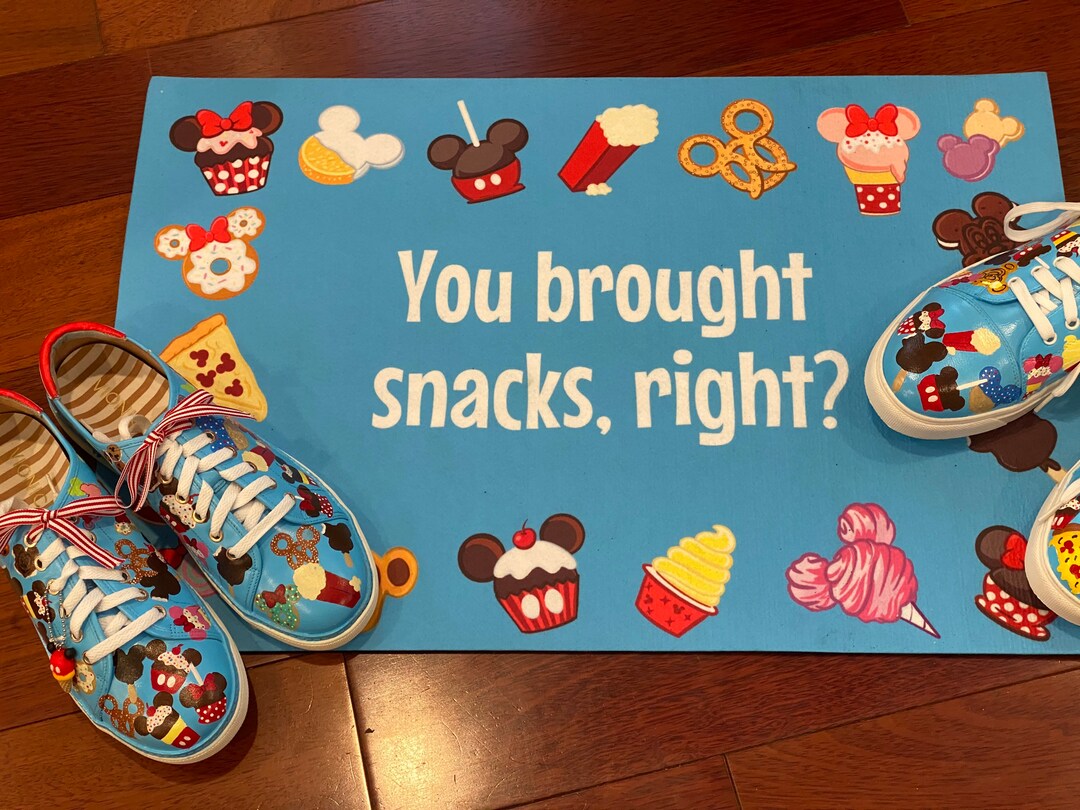 Disney Inspired Snacks Treats Doormat - Etsy