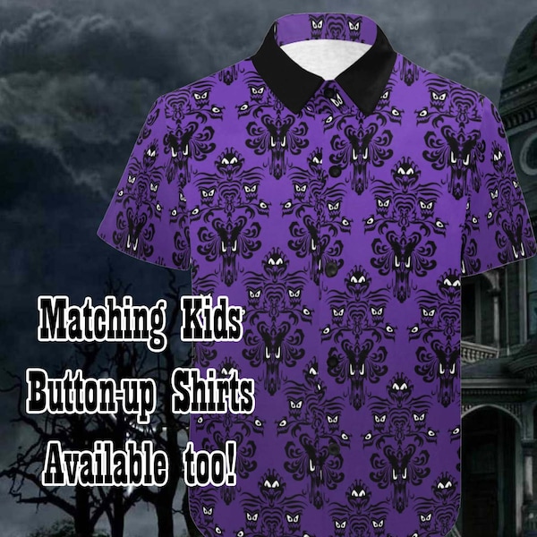 Haunted Mansion Button up Shirt - Etsy