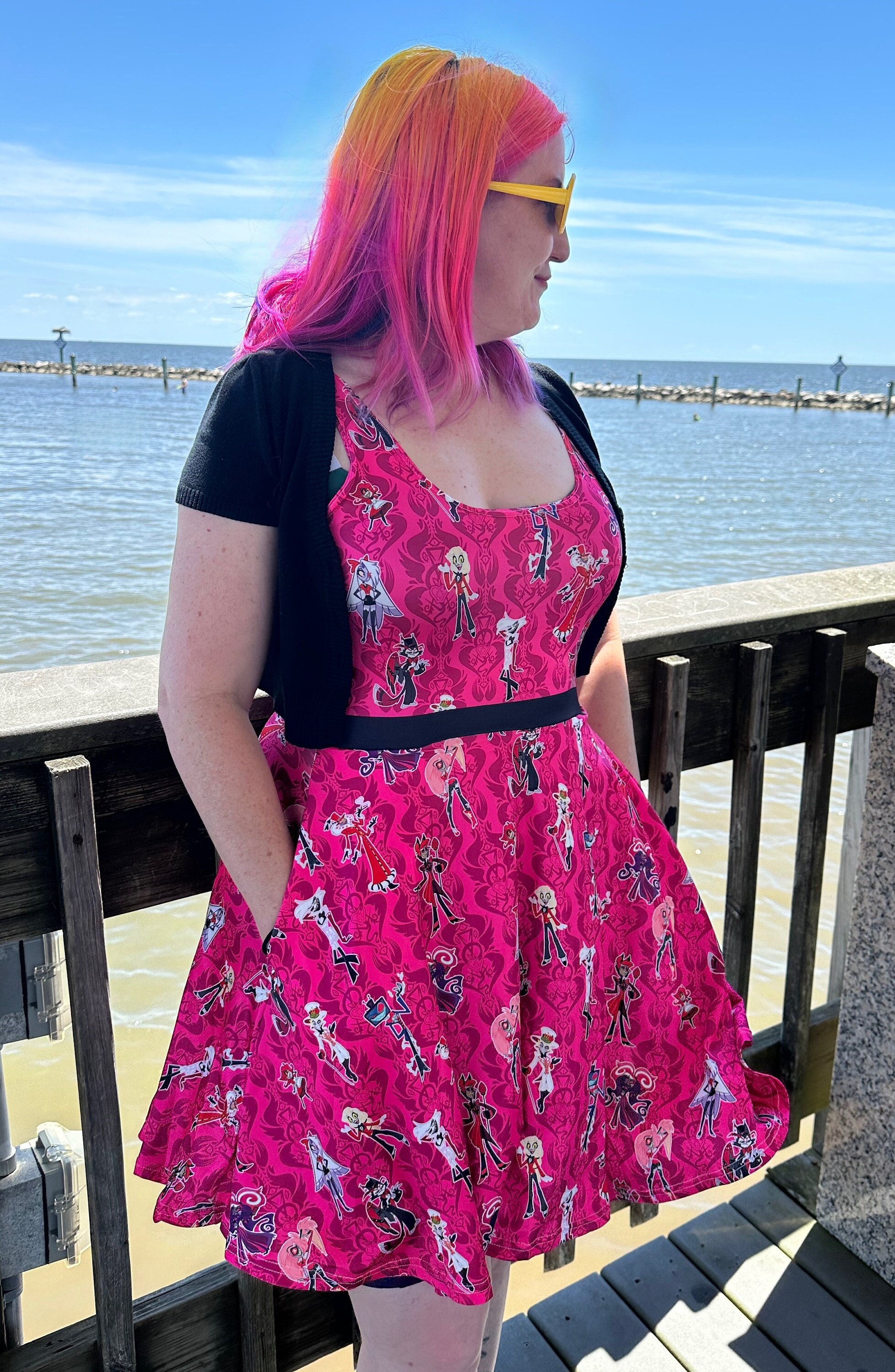 Hazbin Hotel Alastor Lucifer Vox Dress for Adults - Etsy