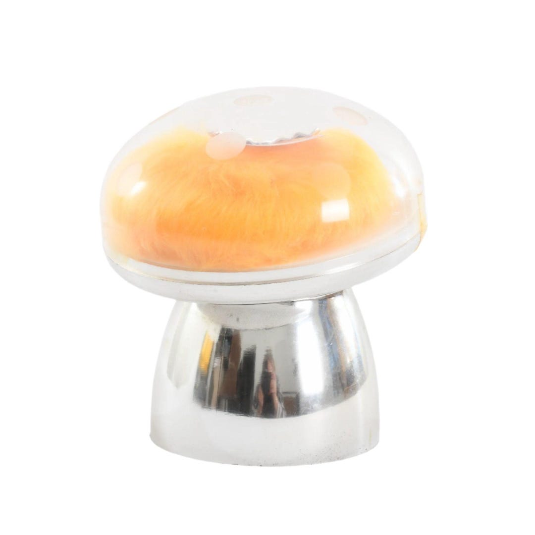 Vintage 1970s Silver Mushroom Dusting Talc Powder | by Giftique | True ...