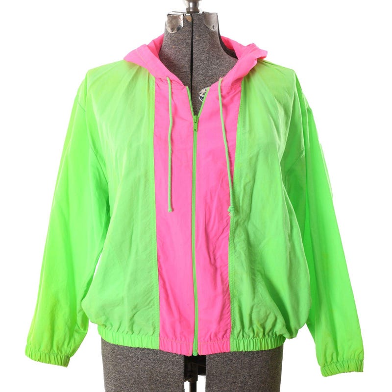 Neon Windbreaker - Etsy