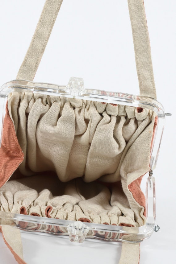 Vintage 1940s Orange Lucite Frame Handbag | True Vint… - Gem