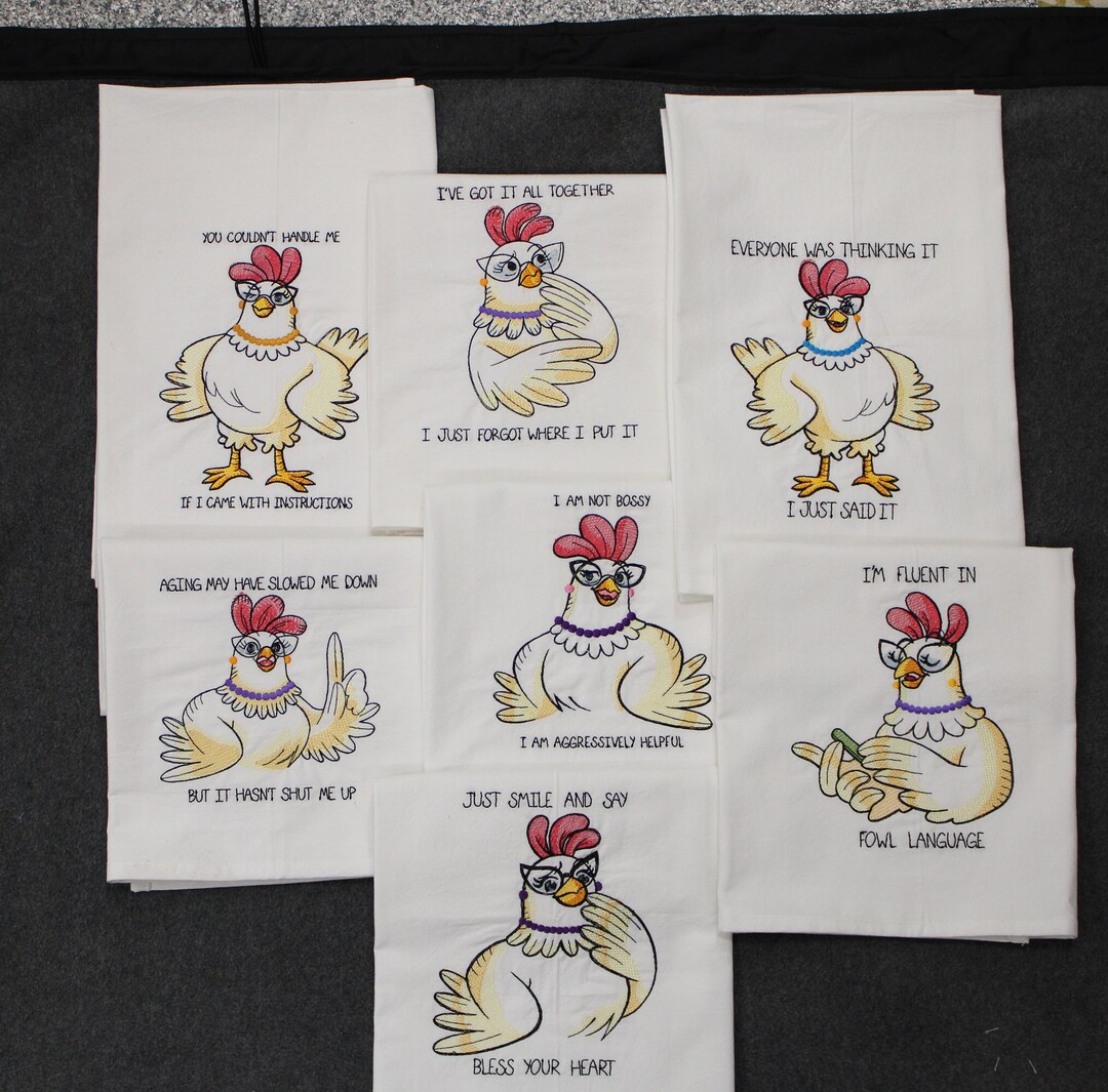Talking Hens (set of 7) - Made to Order - Etsy