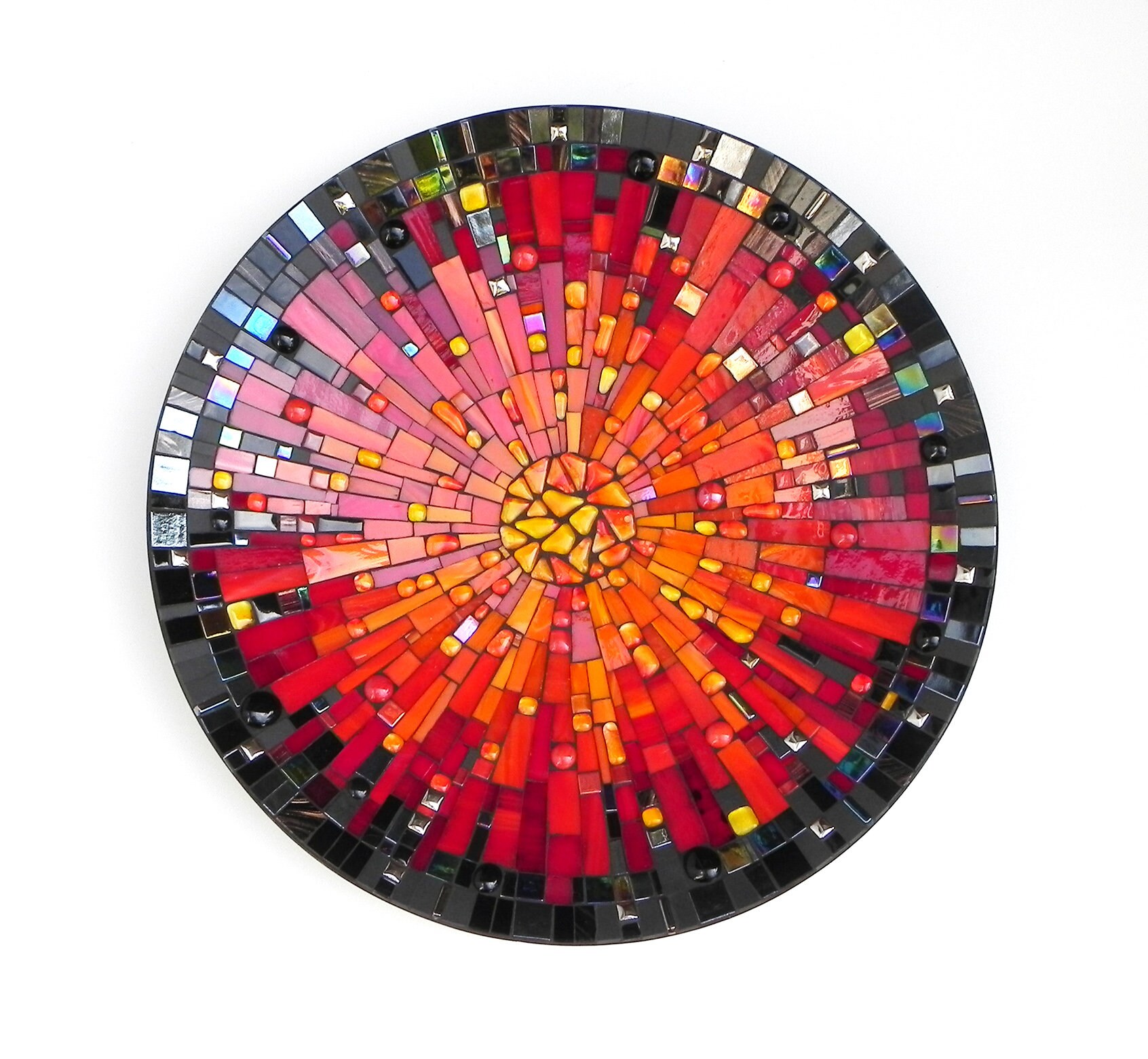 Mosaic Art black Hole, Mosaic Dish, Platter, Bowl, Large, Table ...