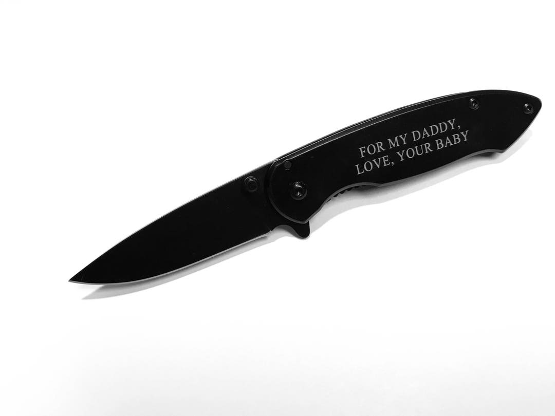 BDSM Custom Engraved Stainless Steel Dom Gift Folding Pocket Knife ...