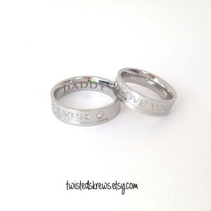 MATURE CUSTOM Engraved Stainless Steel Band Ring Men's Women's Master ...