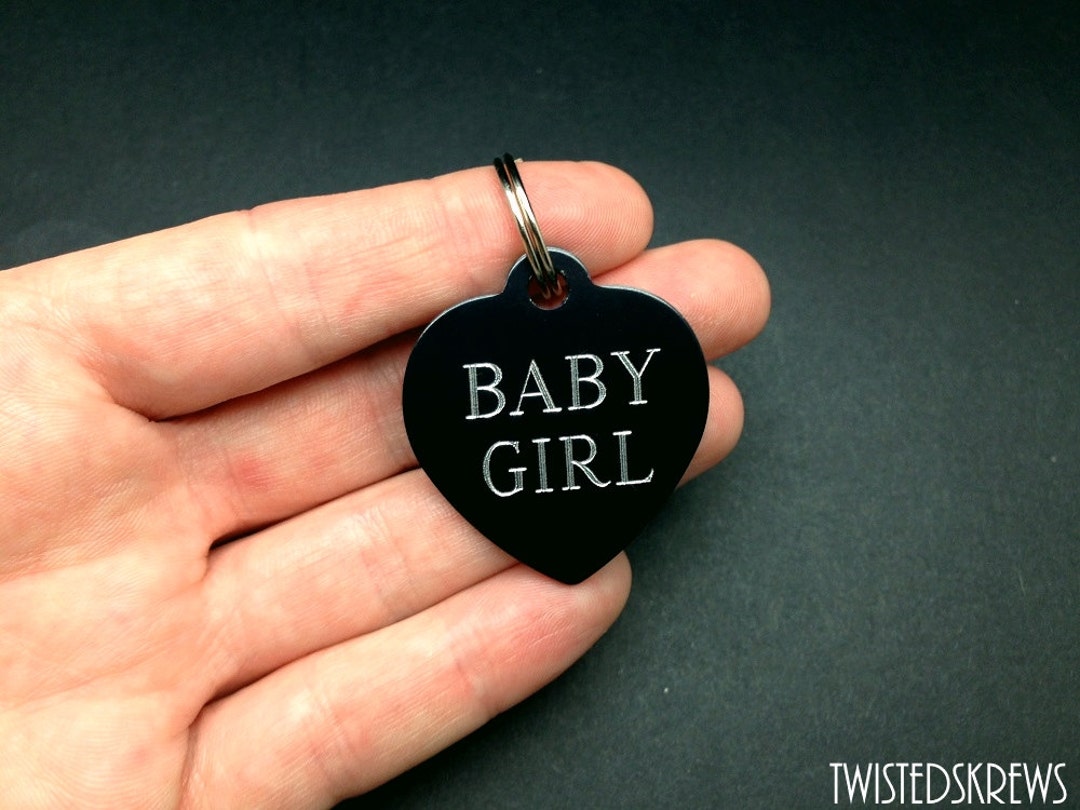 BDSM COLLAR TAG Custom Engraving on Both Sides Christmas Gifts Dom Sub ...