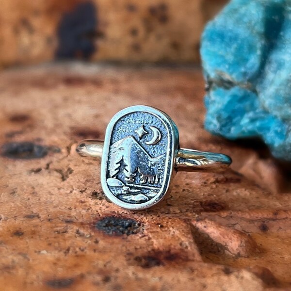 Mountain Range Ring - Etsy