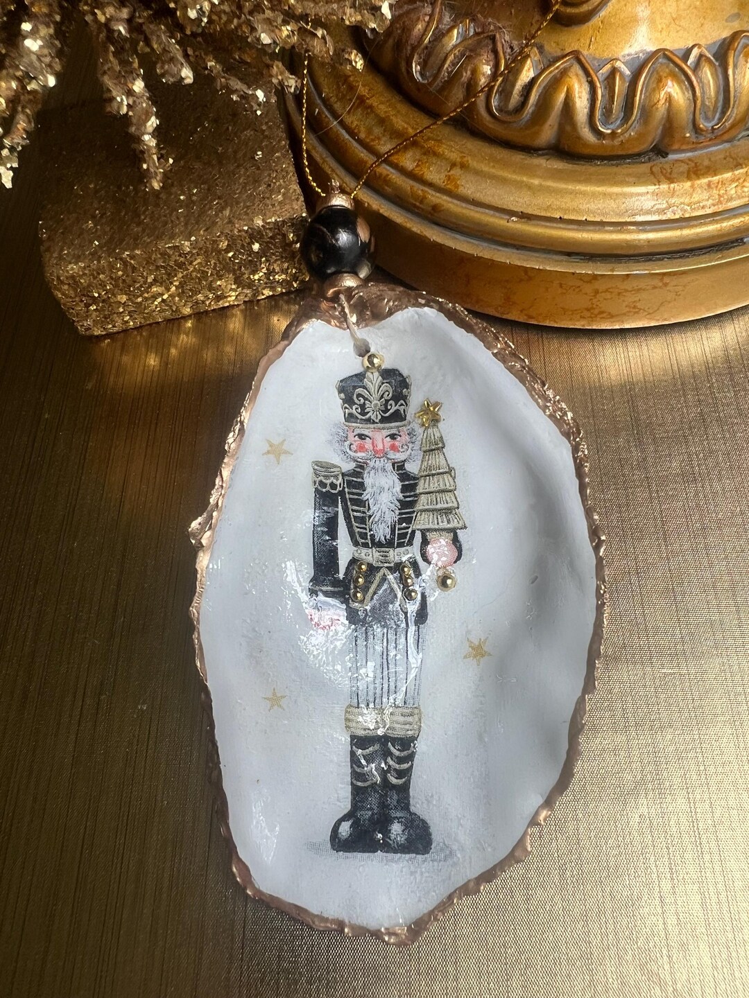 Royal Nutcracker Oyster Shell Ornament - Etsy