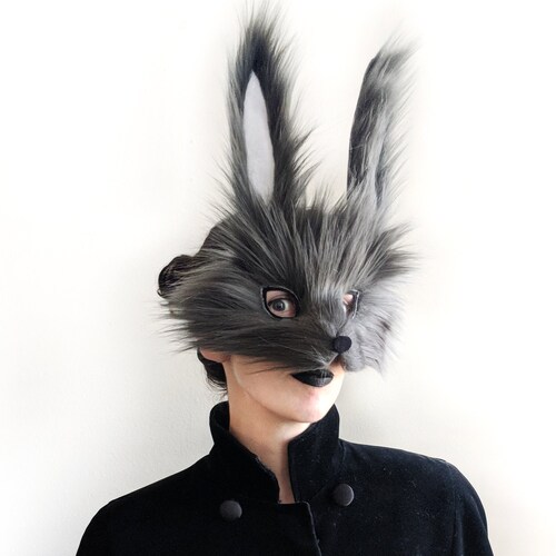 White Rabbit Mask Handmade - Etsy